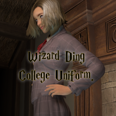 Clothing - Wizard Ding College Uniform | Virt-A-Mate Hub
